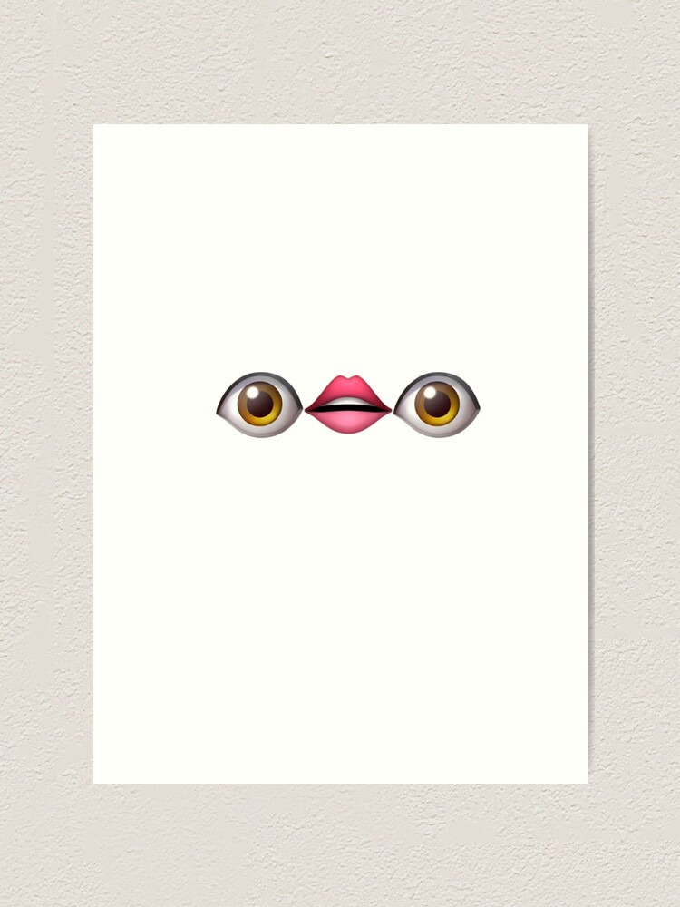 "Tik tok emoji face meme funny" Art Print for Sale by freggy13 | Redbubble