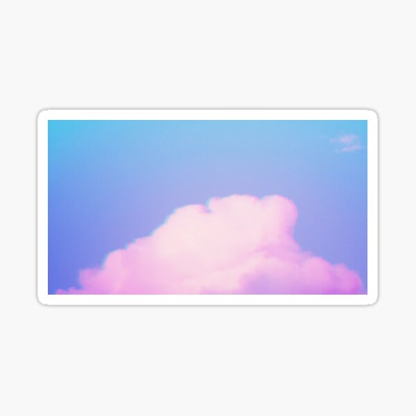"Pink cloud" Sticker by ale21diaz | Redbubble