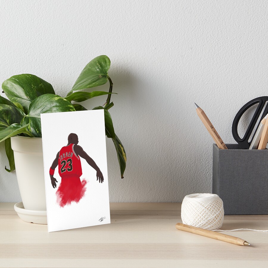 Lámina rígida «Ilustración mínima de Michael Jordan» de Premier-Prints ...