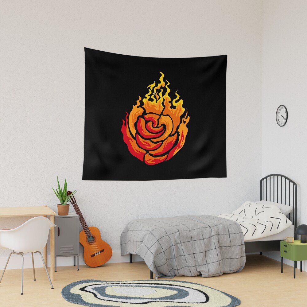 "Flame Rose Fire Flower Flames Burn Burning" Art Board Print for Sale ...