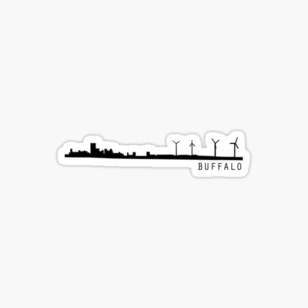 "Buffalo City Skyline" Sticker for Sale by TWCreation | Redbubble