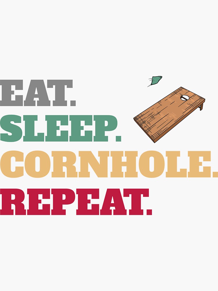 "Funny Cornhole Saying Quote Quotes" Sticker by Salvadax | Redbubble