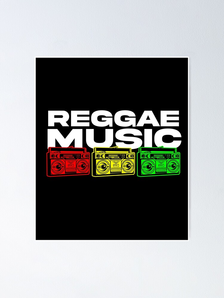 "Reggae Music Jamaican Sound System Rastafari Gift Idea" Poster by ...