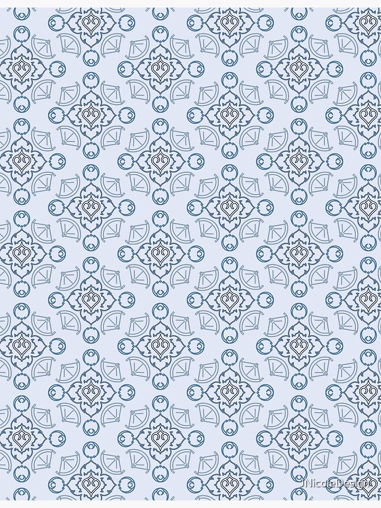 "FFXIV Dancer Pattern Blue" Poster for Sale by JNicoleDesign | Redbubble