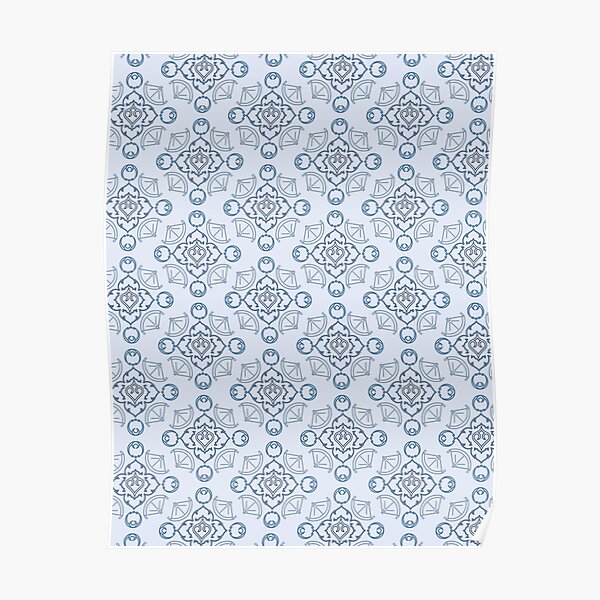 "FFXIV Dancer Pattern Blue" Poster for Sale by JNicoleDesign | Redbubble