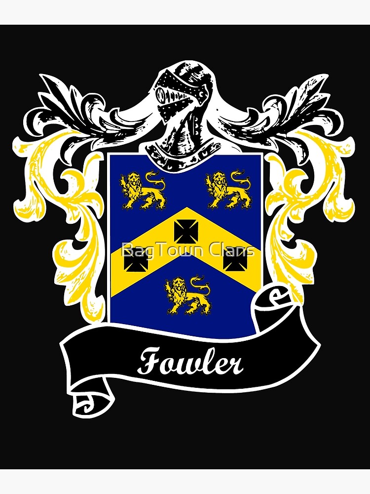 "Fowler Coat of Arms" Poster by ljrigby | Redbubble