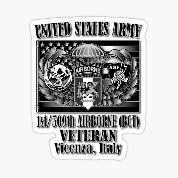 "1st/509th Airborne (BCT)" Sticker for Sale by cp06327 | Redbubble