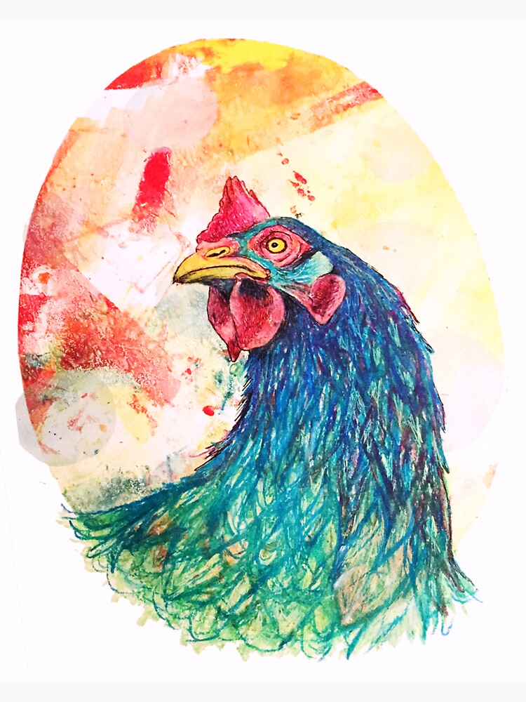 "Space Chicken" Sticker for Sale by Munroller | Redbubble