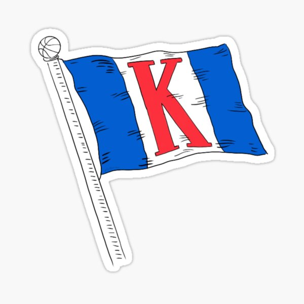 "KU Gameday flag " Sticker for Sale by jhoffcreative | Redbubble