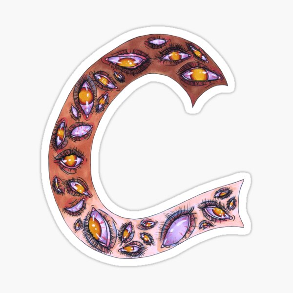"C for Crazy Letter" Sticker for Sale by AvalonUnmuzzled | Redbubble