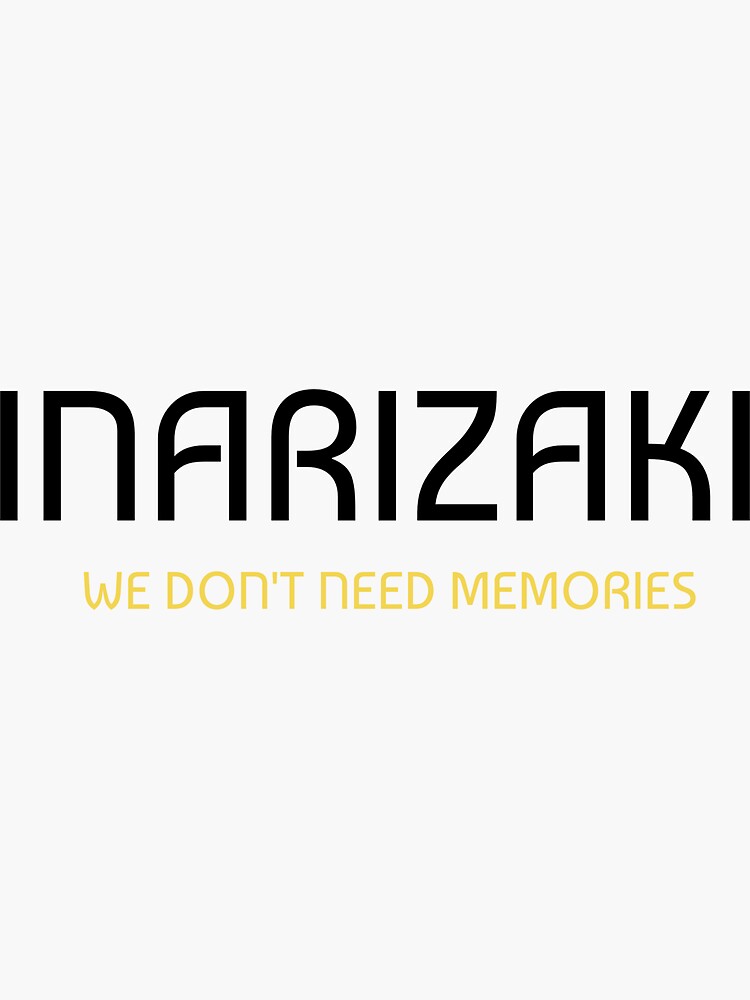 "INARIZAKI - HAIKYUU SYMBOL" Sticker for Sale by Brandon-Shirts | Redbubble