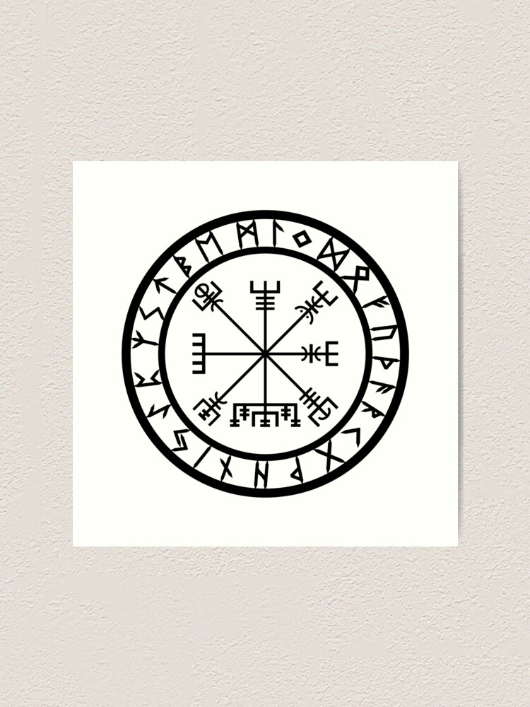 "Vegvisir /// Rune Circle (Variant I)" Art Print for Sale by ...