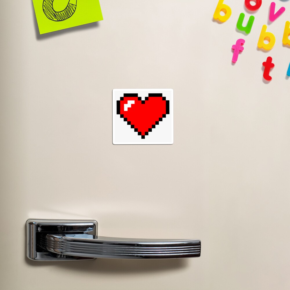 "Minecraft Heart" Sticker for Sale by gage235 | Redbubble