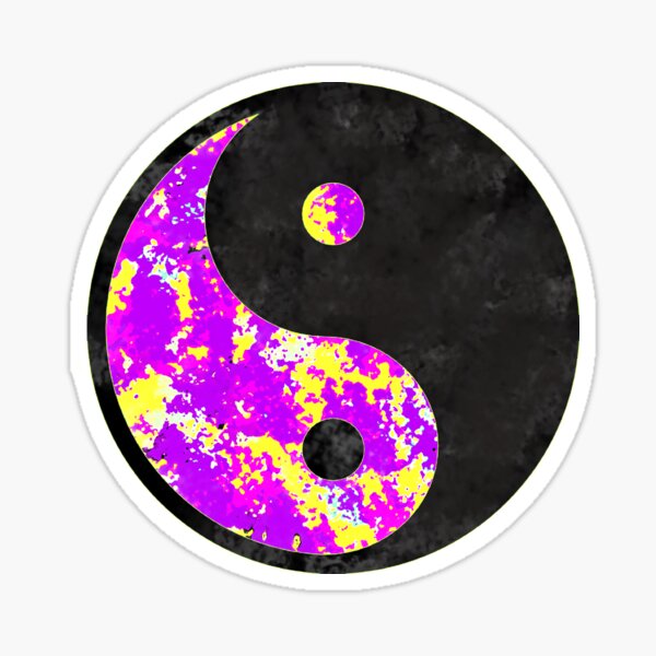 Purple Yin Yang Stickers | Redbubble