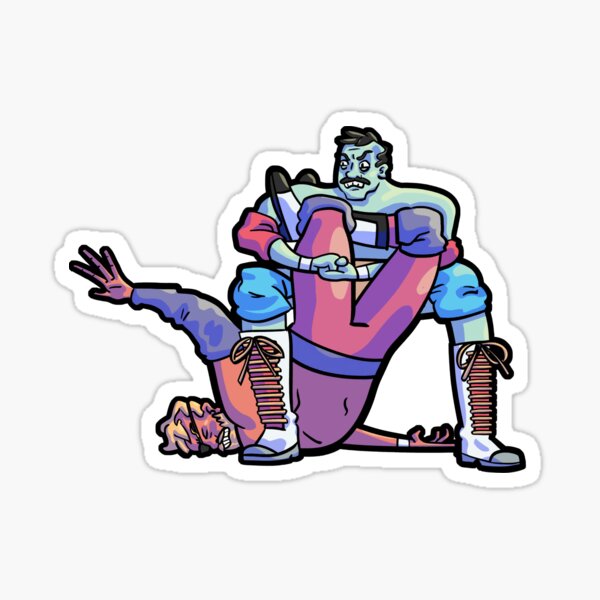 "Pro Wrestling Sharpshooter" Sticker by MackenzieNash | Redbubble