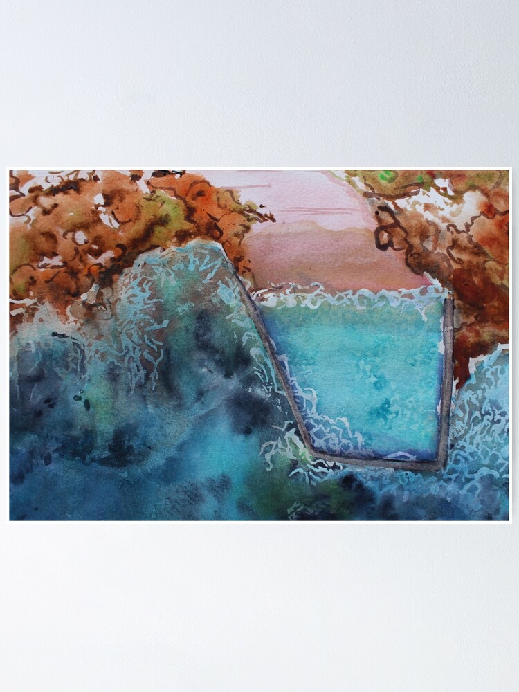 "Oak Park Rock Pool - Cronulla, NSW" Poster for Sale by Brooke Ayton ...