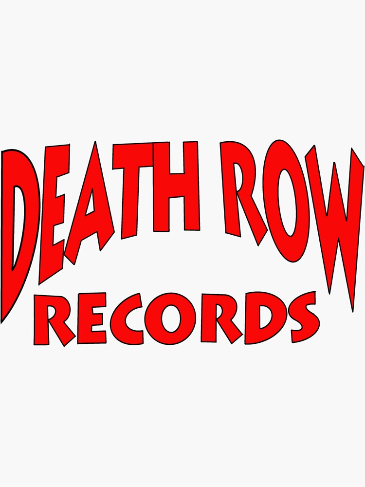 "red death row Records" Sticker for Sale by 90elite | Redbubble