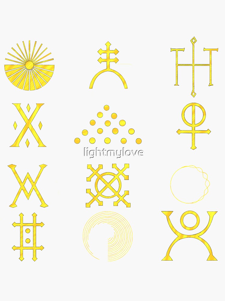 "The Battle At Garden's Gate Symbols" Sticker for Sale by lightmylove ...
