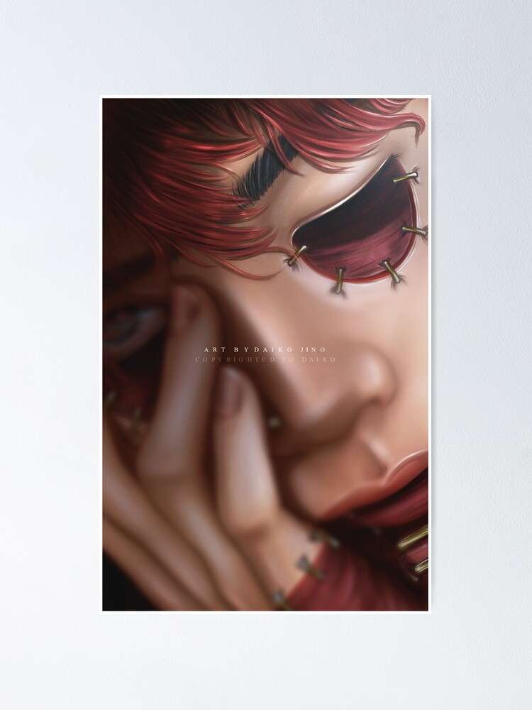 " Sleeping Dabi , V2 ,Red hair Version" Poster by DaikoJino | Redbubble