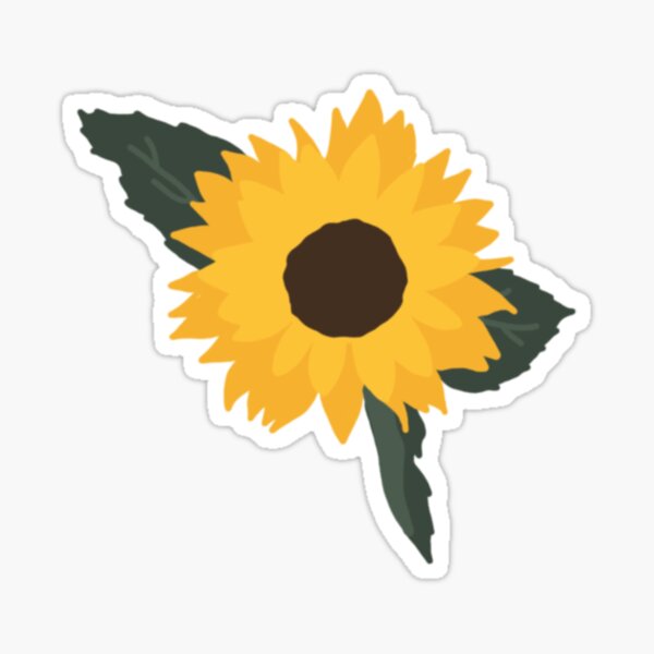 "Sunflower " Sticker for Sale by J6Sqrr3s | Redbubble