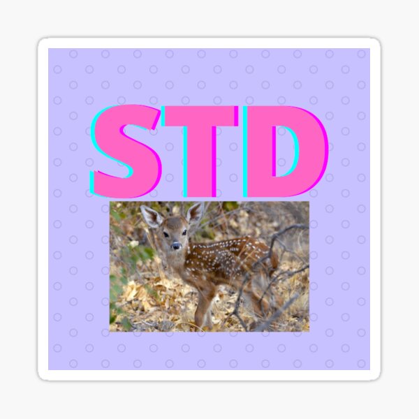"STD" Sticker for Sale by ashleytat12 | Redbubble