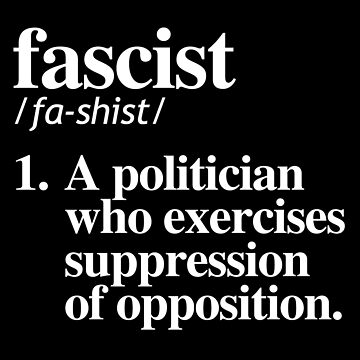 "Fascist Definition " Essential T-Shirt for Sale by partyfarty | Redbubble