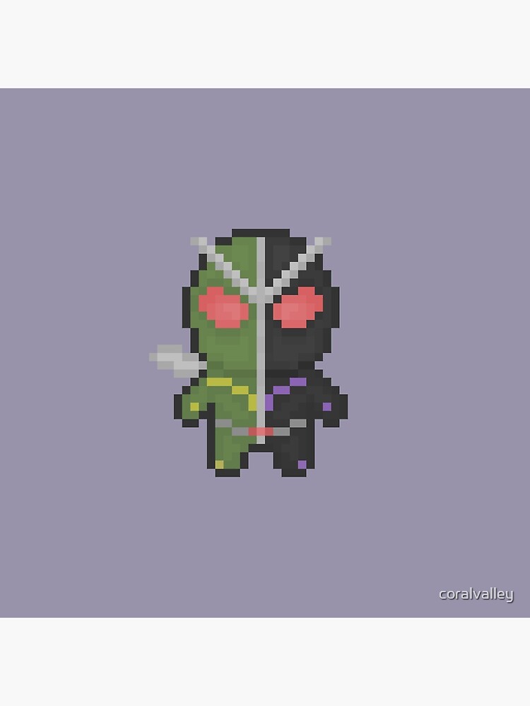 "Pixel Kamen Rider W" Art Print by coralvalley | Redbubble