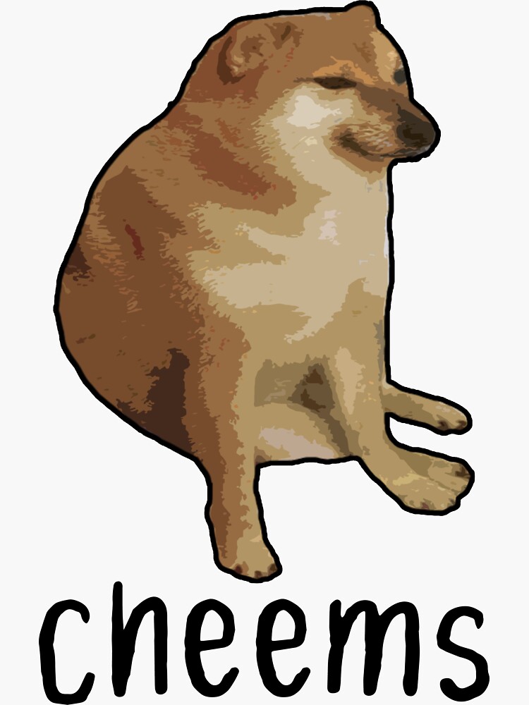 "Cheems Dog Meme" Sticker for Sale by Boleee | Redbubble