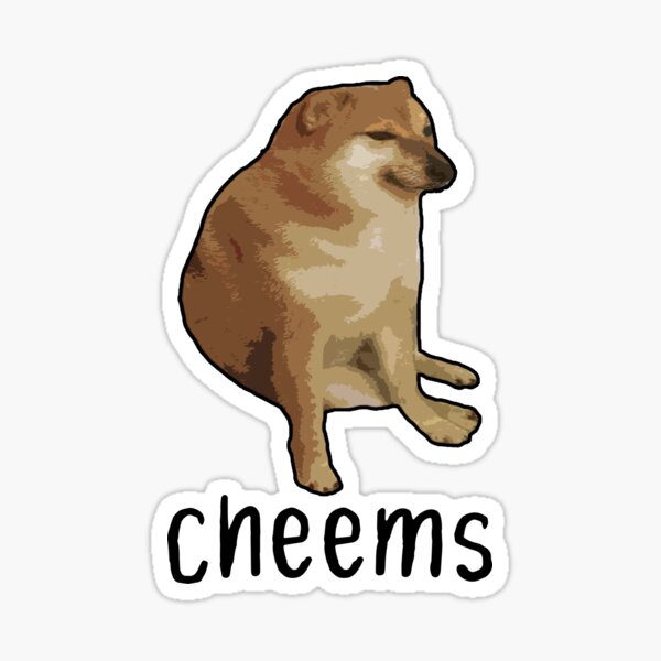 "Cheems Dog Meme" Sticker for Sale by Boleee | Redbubble