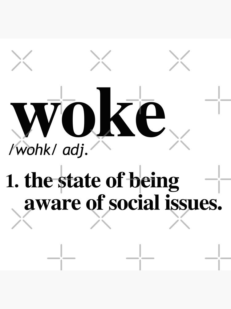 "Woke Definition" Poster for Sale by partyfarty | Redbubble