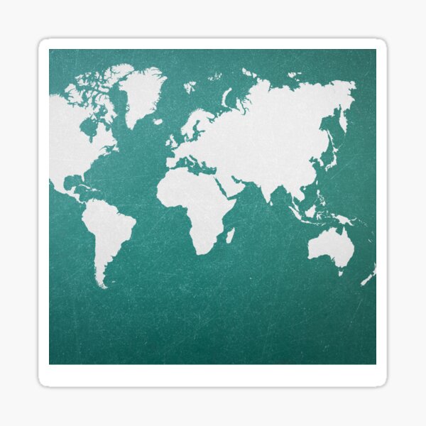 "World Map" Sticker for Sale by arie0226 | Redbubble