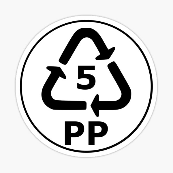 "Recycle Symbol Plastic Recycling Code 5 for PP to Reduce and Reuse ...