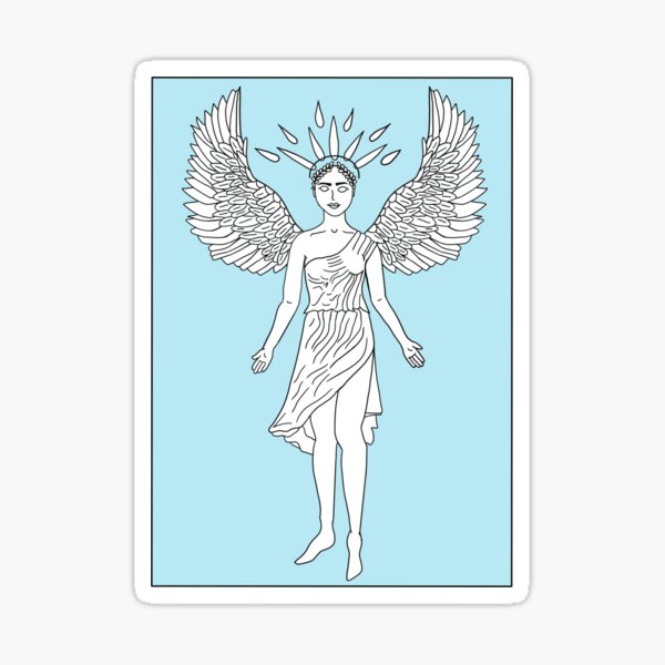 "Nike Greek Goddess Statue" Sticker for Sale by looseleafgarden | Redbubble