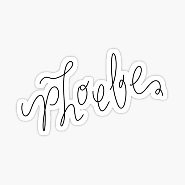 "Phoebe" Sticker for Sale by tang037 | Redbubble