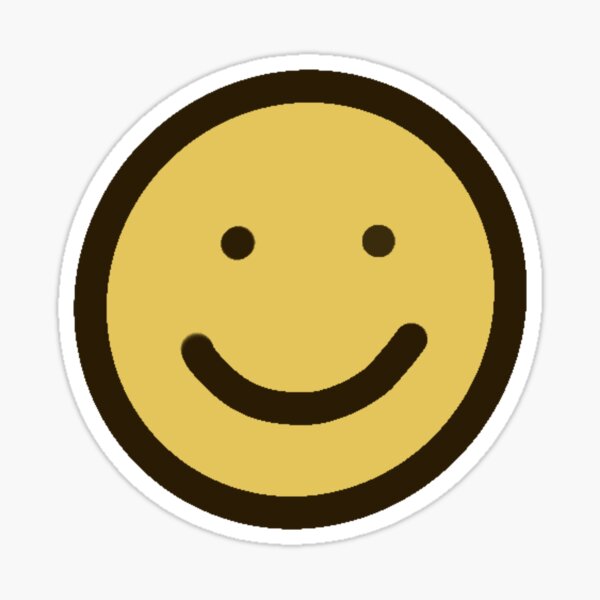 "Muted Smiley Face" Sticker for Sale by MontanaSkye45 | Redbubble
