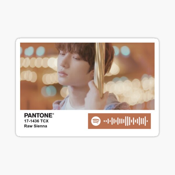 "K-PANTONE: Beomgyu (Blue Hour)" Sticker for Sale by rosechi | Redbubble