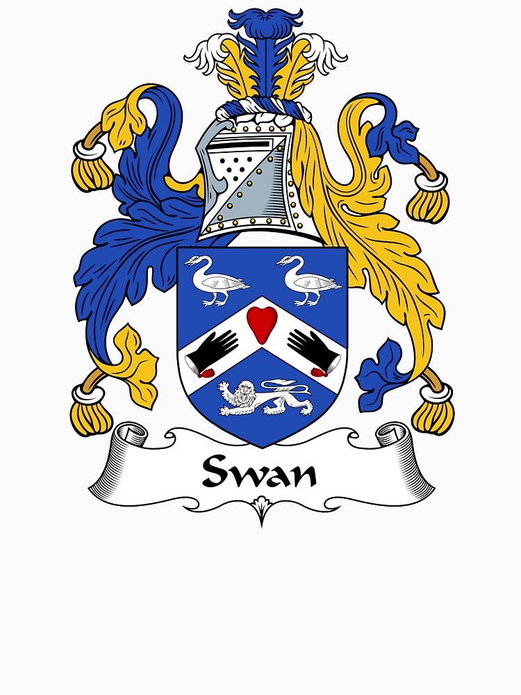 "Swan Coat of Arms / Swan Family Crest" T-shirt by ScotlandForever ...