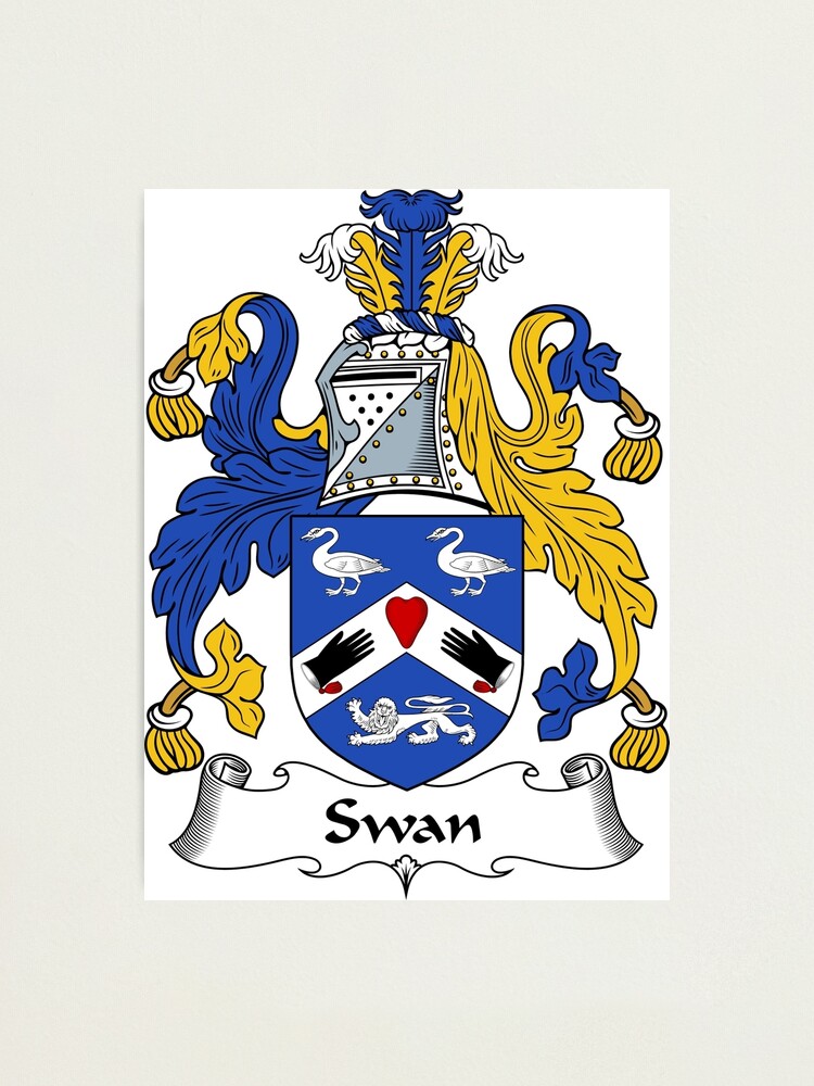 "Swan Coat of Arms / Swan Family Crest" Photographic Print for Sale by ...
