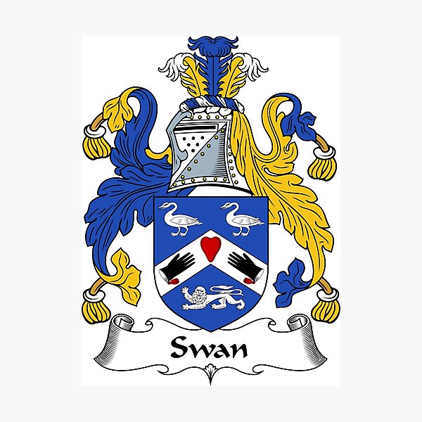 "Swan Coat of Arms / Swan Family Crest" Photographic Print for Sale by ...