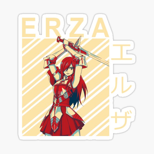 "Classic Erza Character Fairy Prints" Sticker for Sale by AbbieMarshall ...