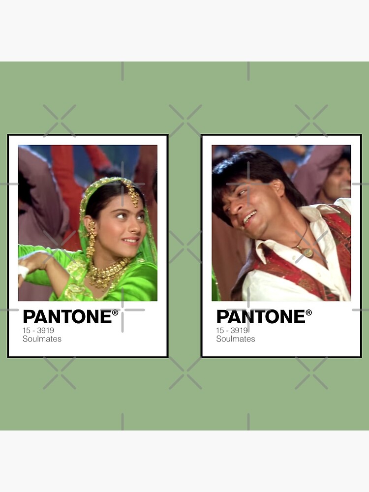 "Raj and Simran Pantone " Poster by BollywoodAI | Redbubble