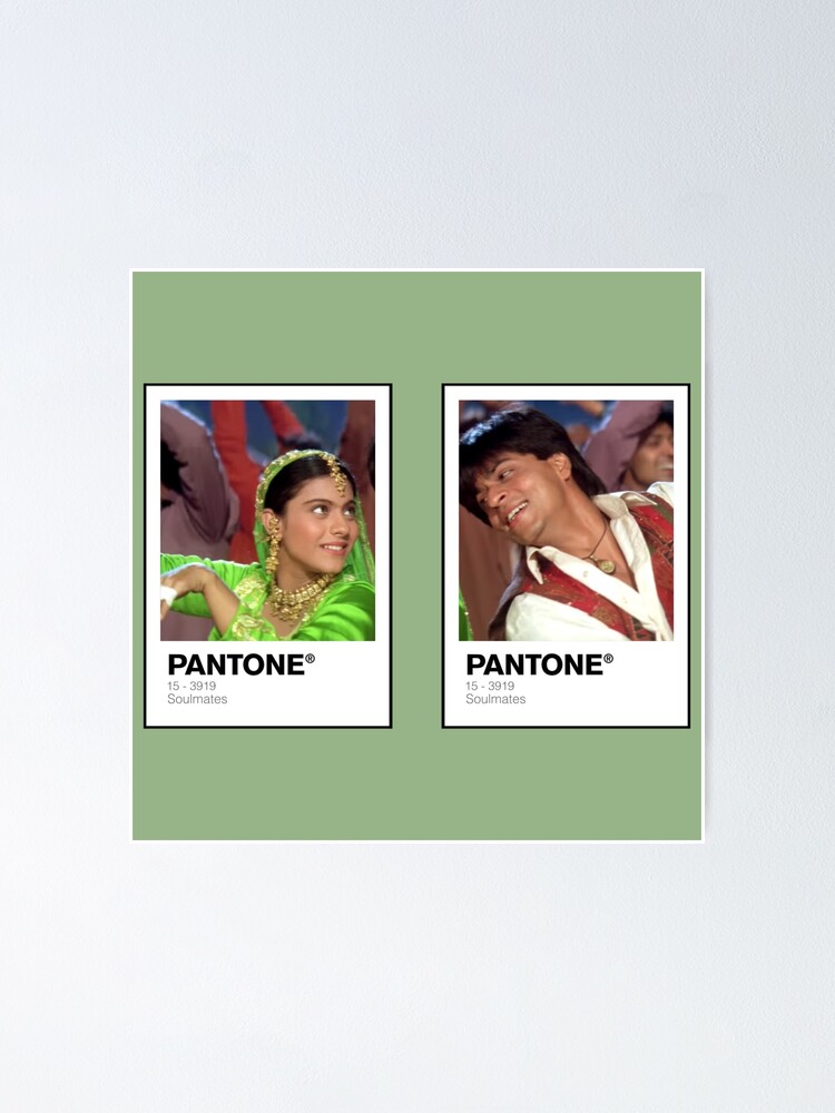 "Raj and Simran Pantone " Poster by BollywoodAI | Redbubble