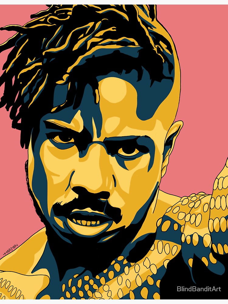 "Killmonger" Sticker for Sale by BlindBanditArt | Redbubble