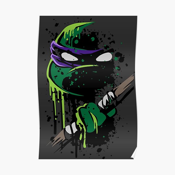 "Cowabunga - Donnie" Poster by heavyplasma | Redbubble