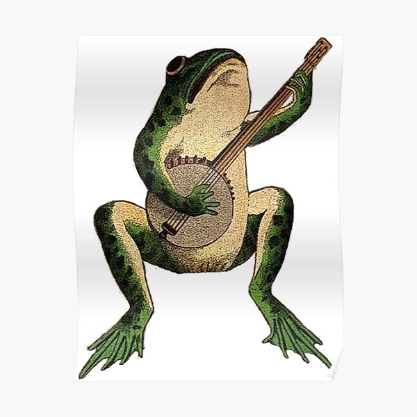 Banjo Frog Posters | Redbubble