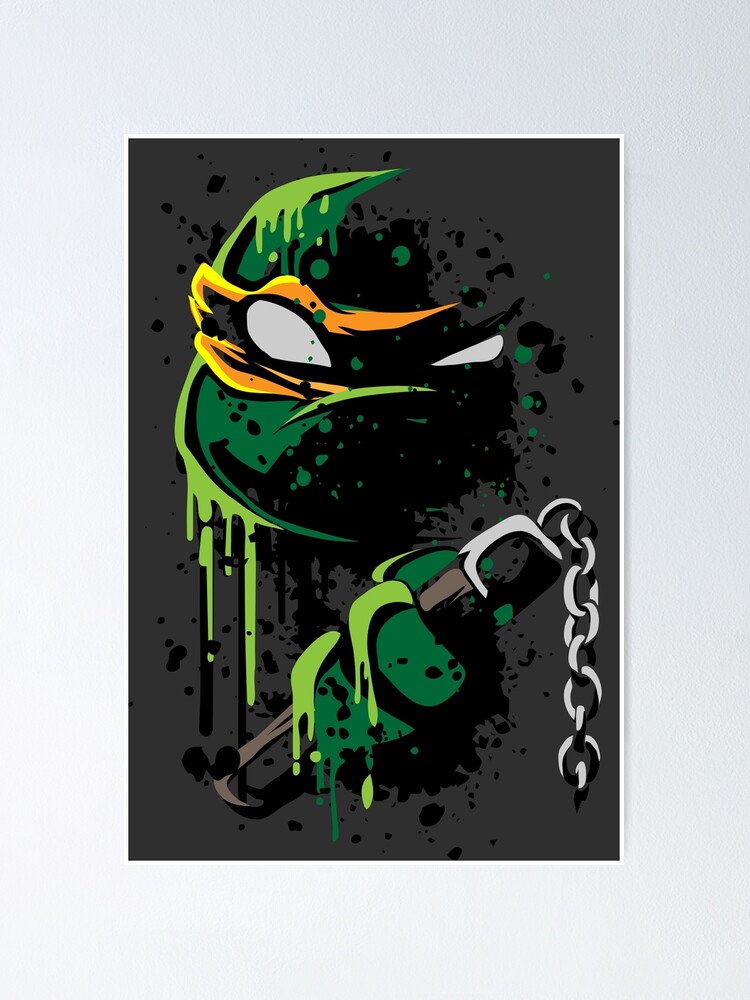 "Cowabunga - Mike" Poster for Sale by heavyplasma | Redbubble