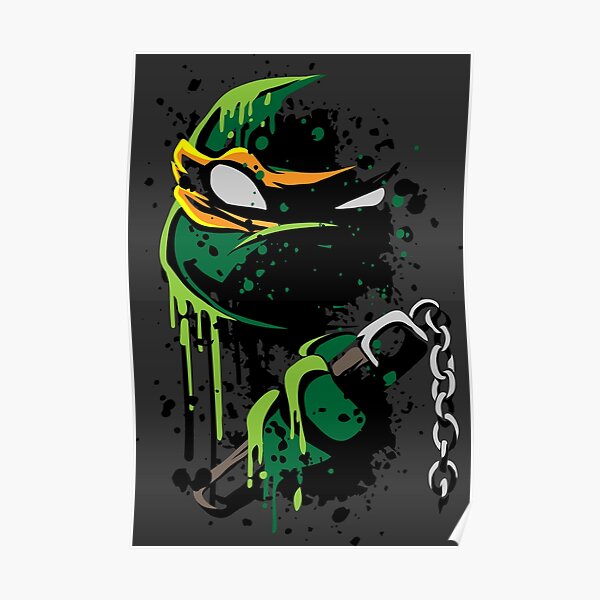 "Cowabunga - Mike" Poster by heavyplasma | Redbubble