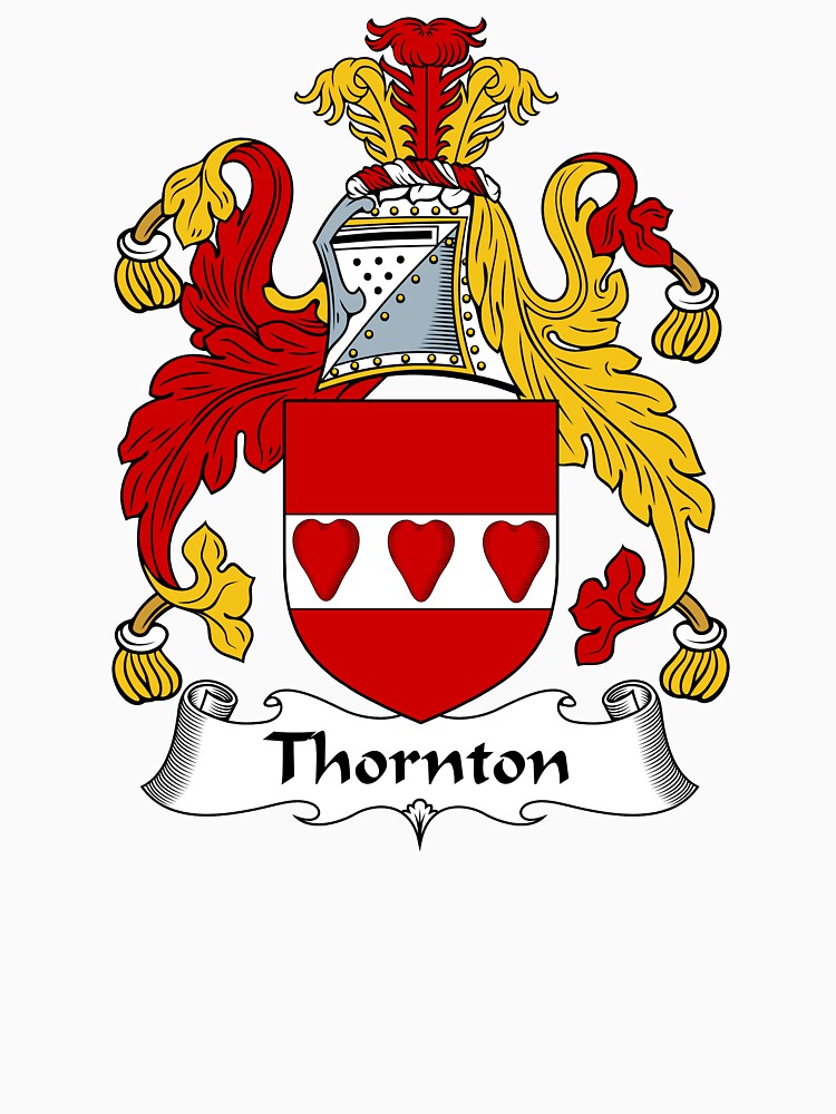 "Thornton Coat of Arms / Thornton Family Crest" T-shirt by ...