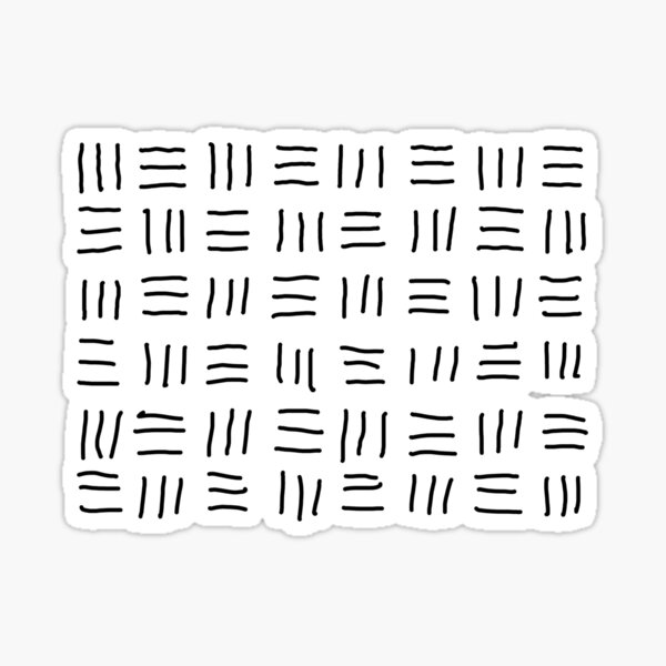 "Simple black lines" Sticker by MCLCreations | Redbubble