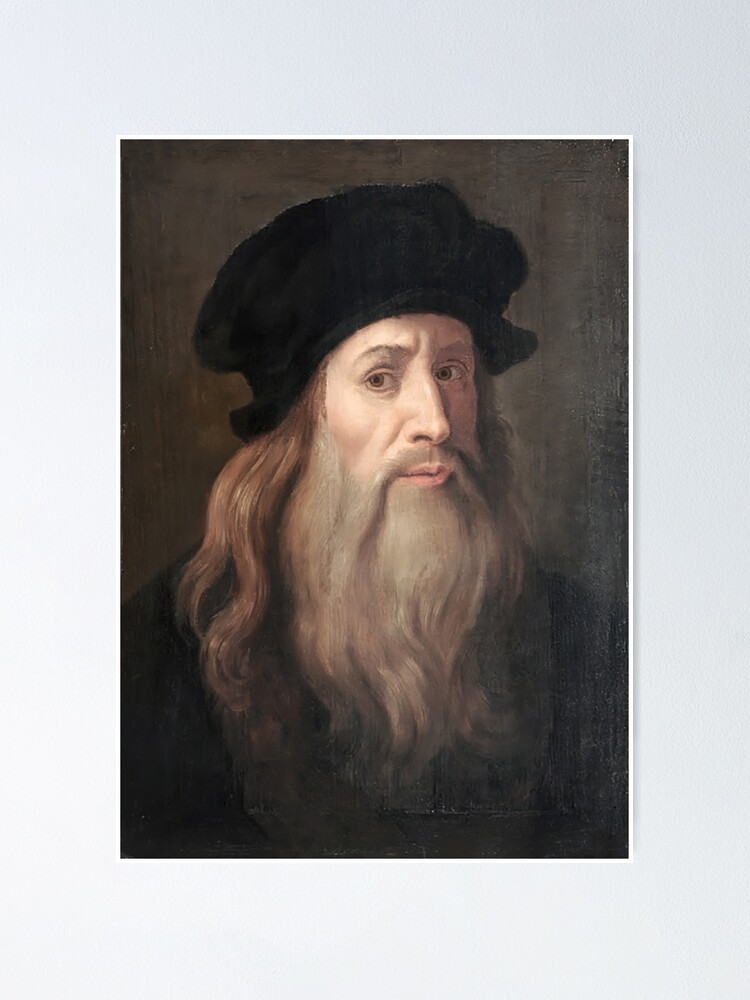 Leonardo Da Vinci Self Portrait Painting